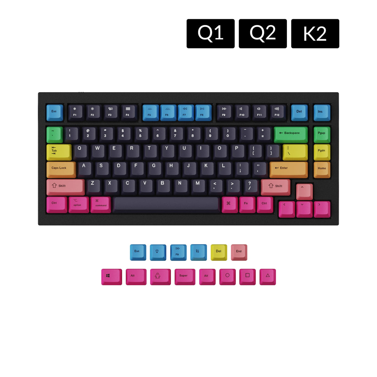 OEM Dye-Sub PBT Keycap Set - Rainbow – Keychron Hong Kong